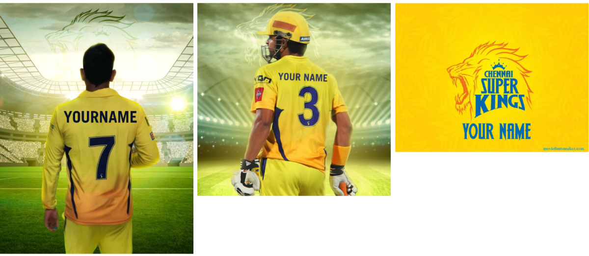 Create a CSK Jersey with your name – Efficient User