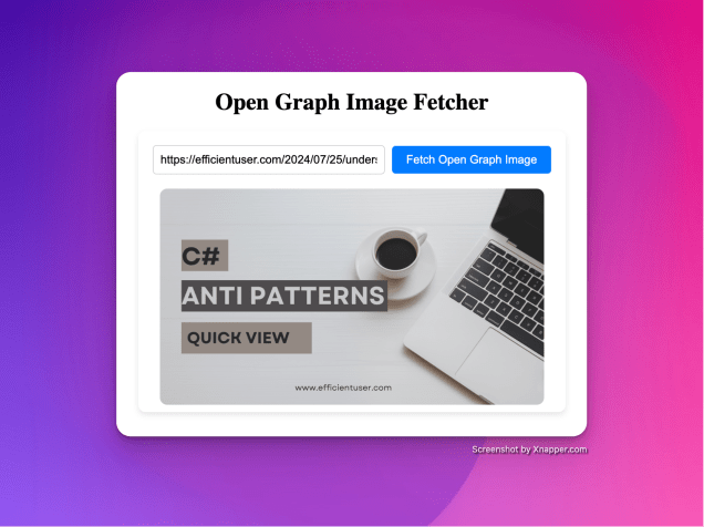 Building an Open Graph Image Fetcher with Angular – Efficient User